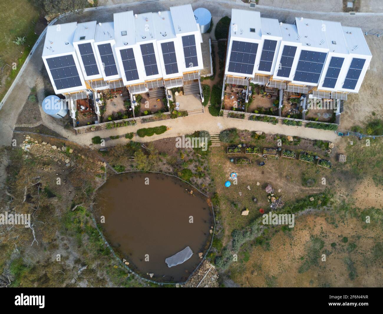 Aerial view residential setting hi-res stock photography and images - Alamy