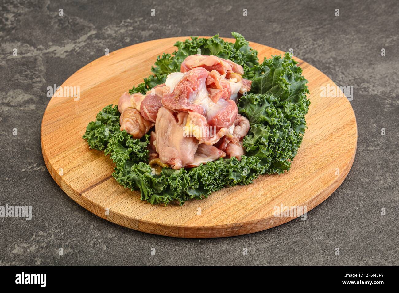 Raw tasty chicken stomach for cooking Stock Photo - Alamy