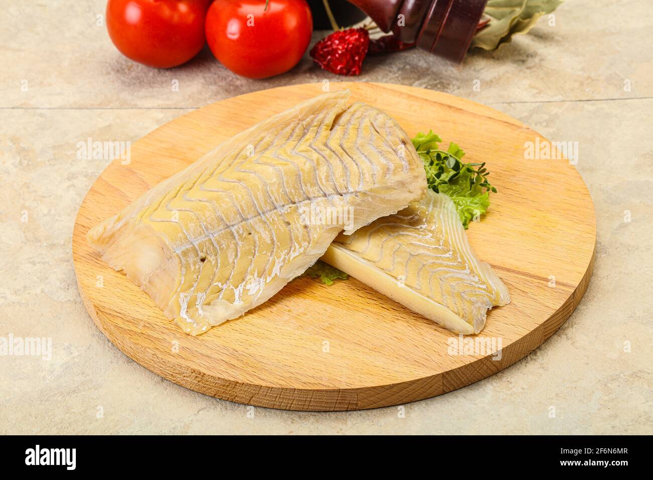 Raw cod fish fillet for cooking Stock Photo - Alamy