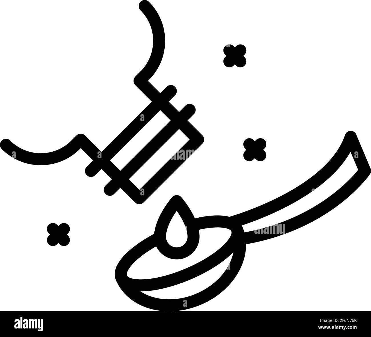 Cough drops icon. Outline cough drops vector icon for web design ...