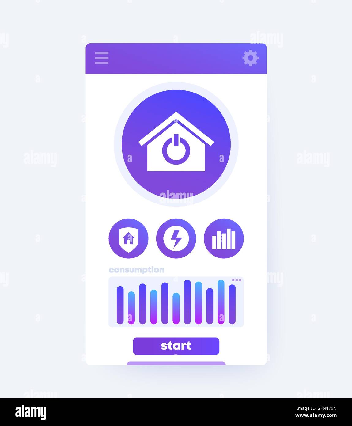 Smart home app interface, mobile ui design, vector Stock Vector Image ... Smart home app interface, mobile ui design, vector Stock Vector Image ...