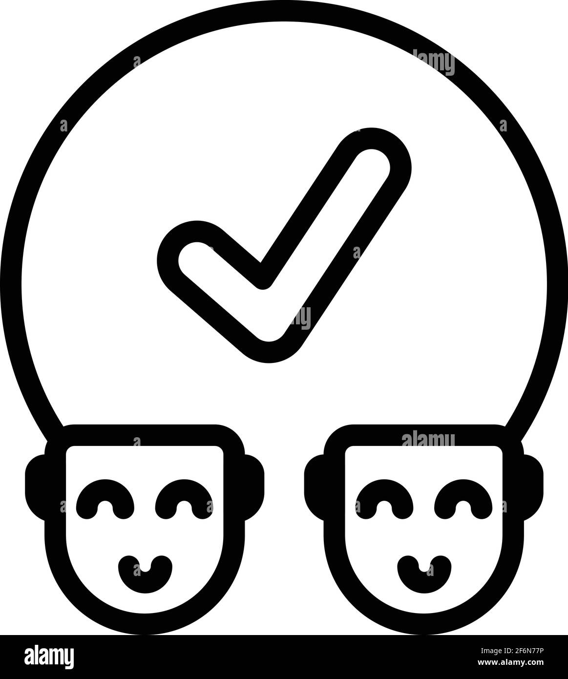 Crew people icon. Outline Crew people vector icon for web design ...