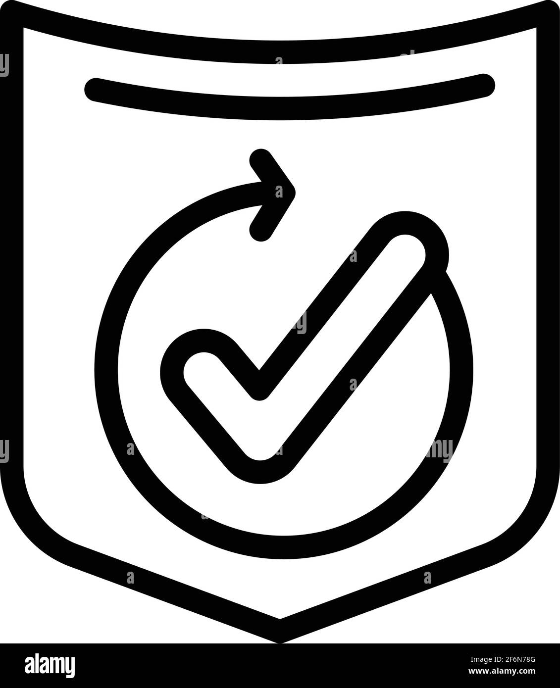 Security value icon. Outline security value vector icon for web design ...