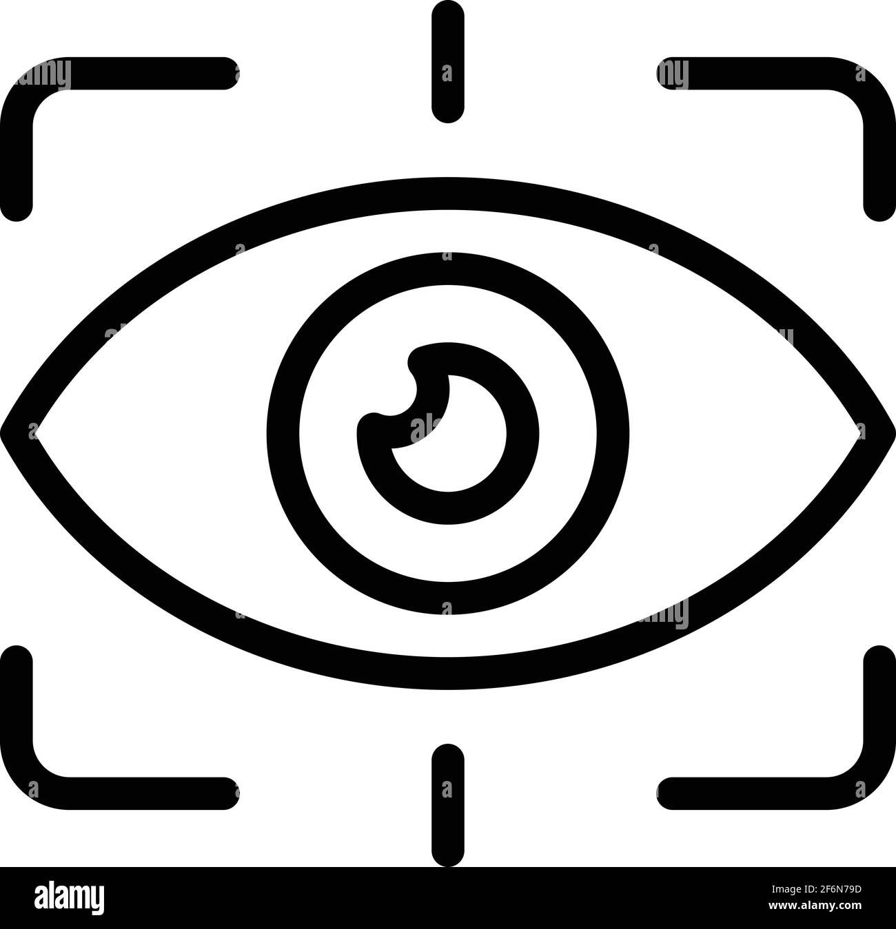 Vision value icon. Outline vision value vector icon for web design ...