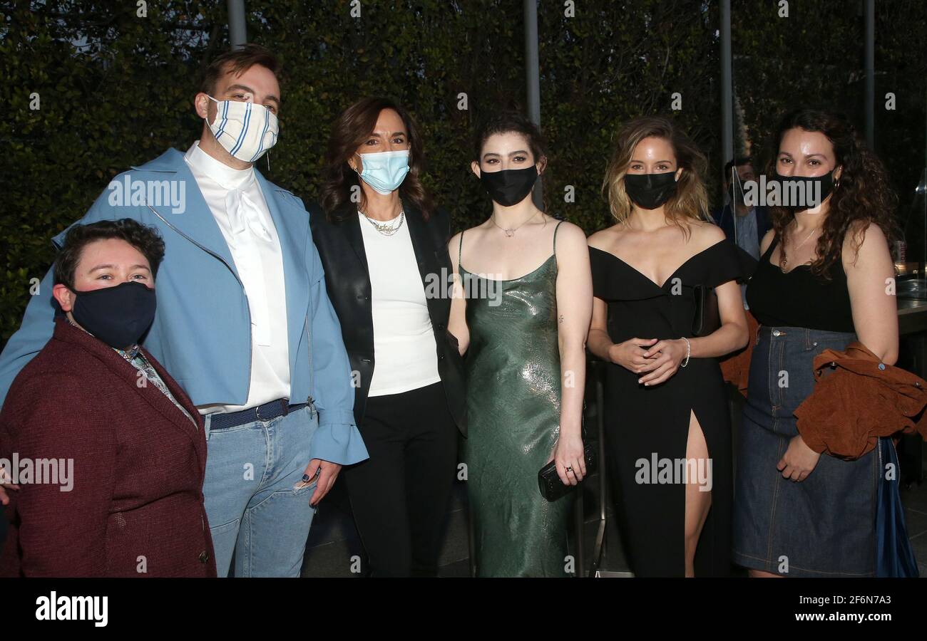 Los Angeles, CA -April 1 - Kieran Altmann, Katie Schiller, Polly Draper ...
