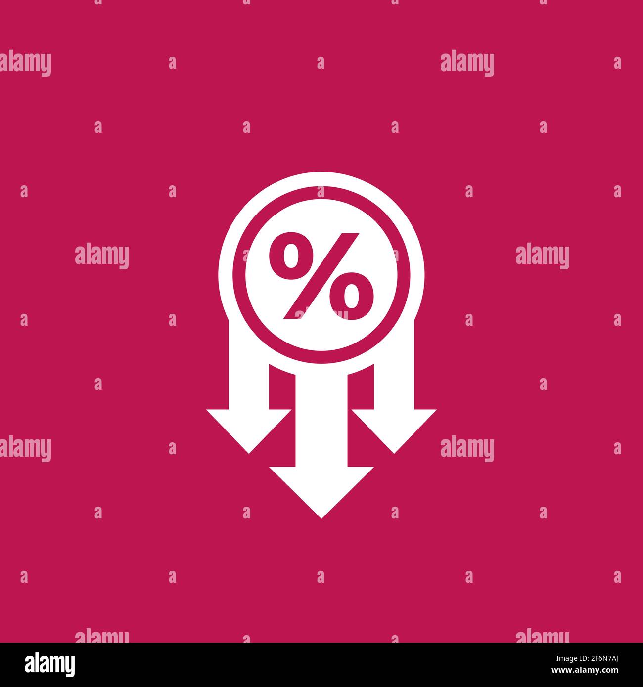 profit decrease, falling rates vector icon Stock Vector Image & Art - Alamy