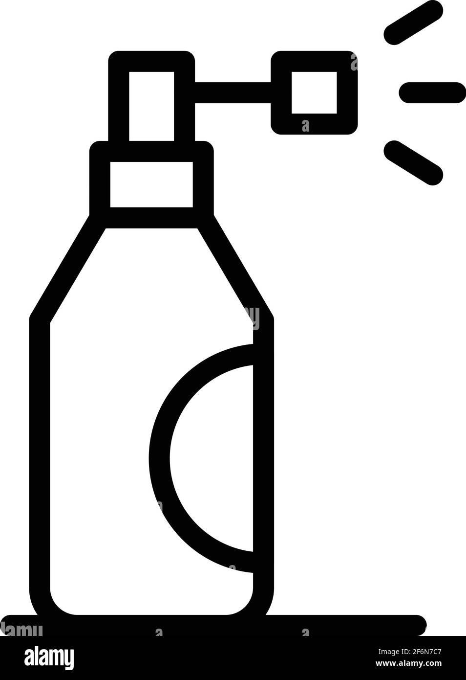 Medical spray icon. Outline medical spray vector icon for web design ...