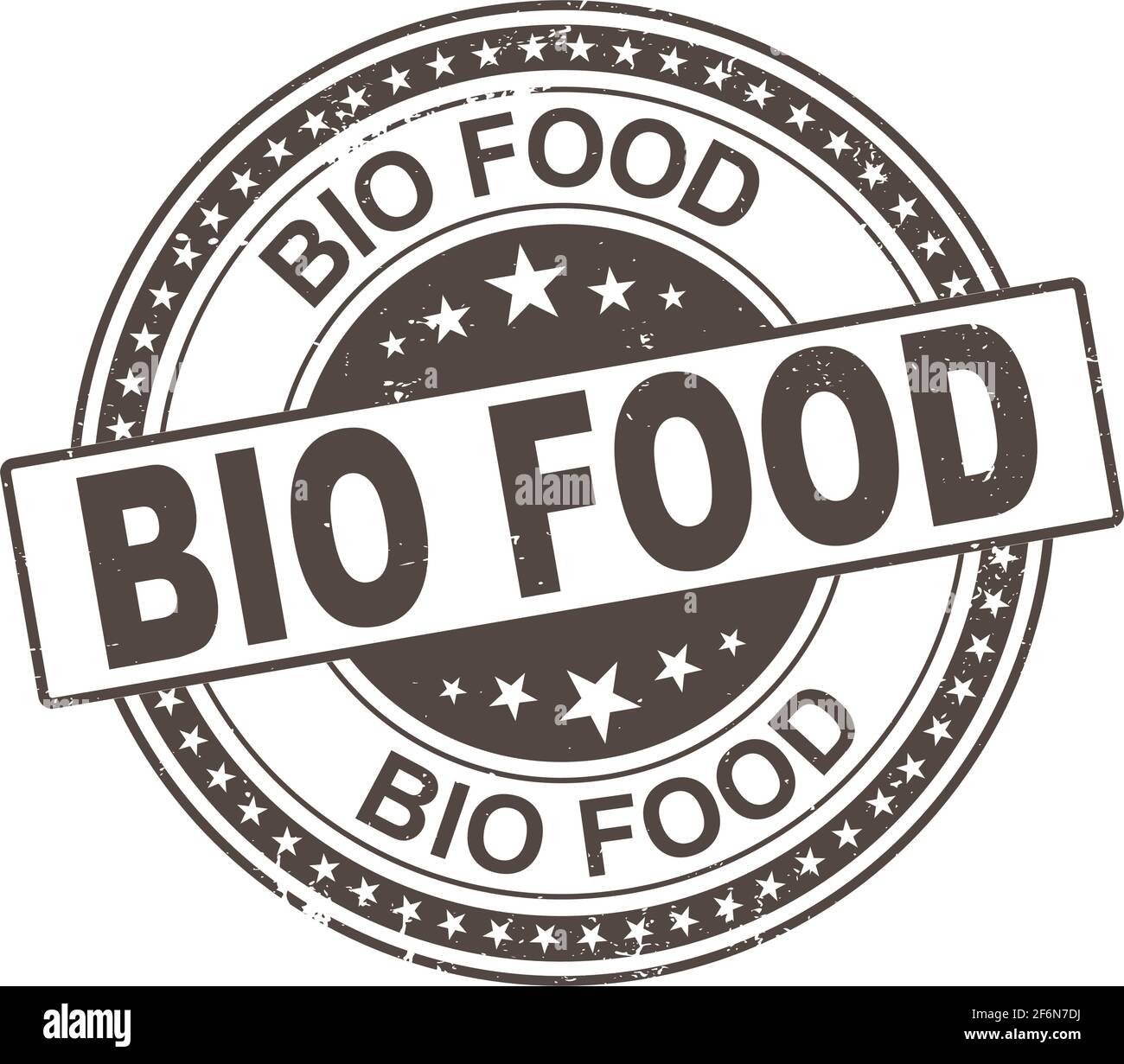 100 bio food label vector, painted round emblem icon for products ...
