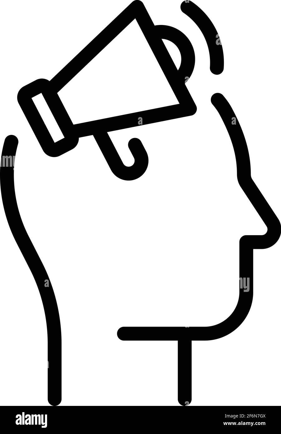 Manager announcement icon. Outline Manager announcement vector icon for ...