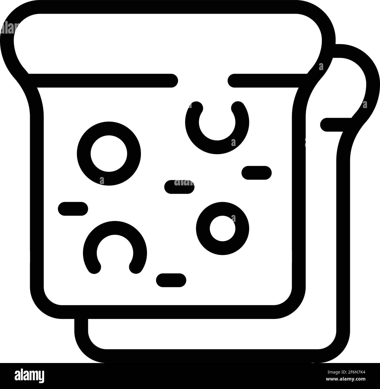 School break food icon. Outline School break food vector icon for web ...