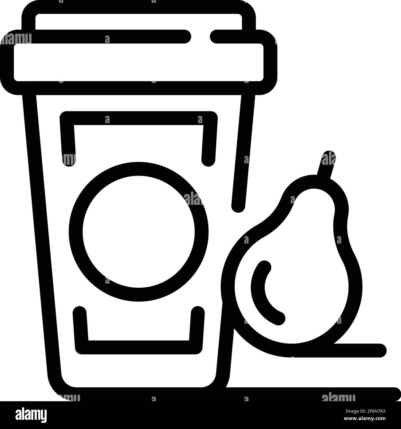 Fruit juice icon. Outline Fruit juice vector icon for web design ...