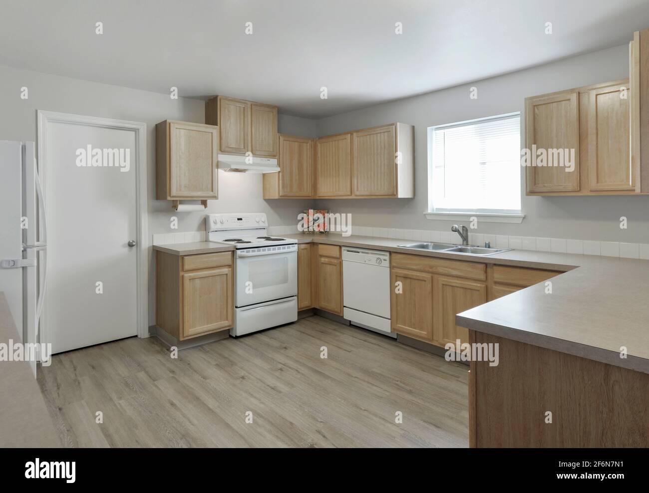 Modern residential kitchen interior Stock Photo - Alamy