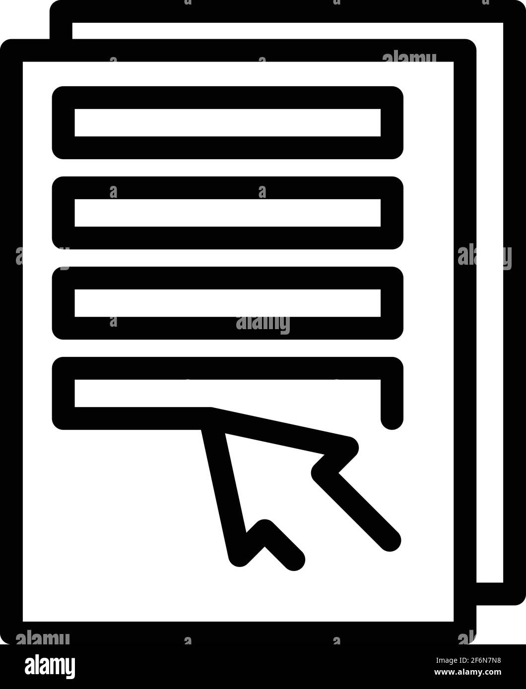 Technical information icon. Outline technical information vector icon ...