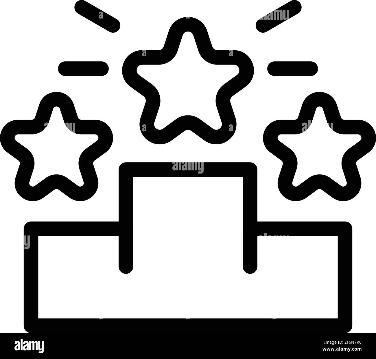 Ranking podium icon. Outline Ranking podium vector icon for web design ...