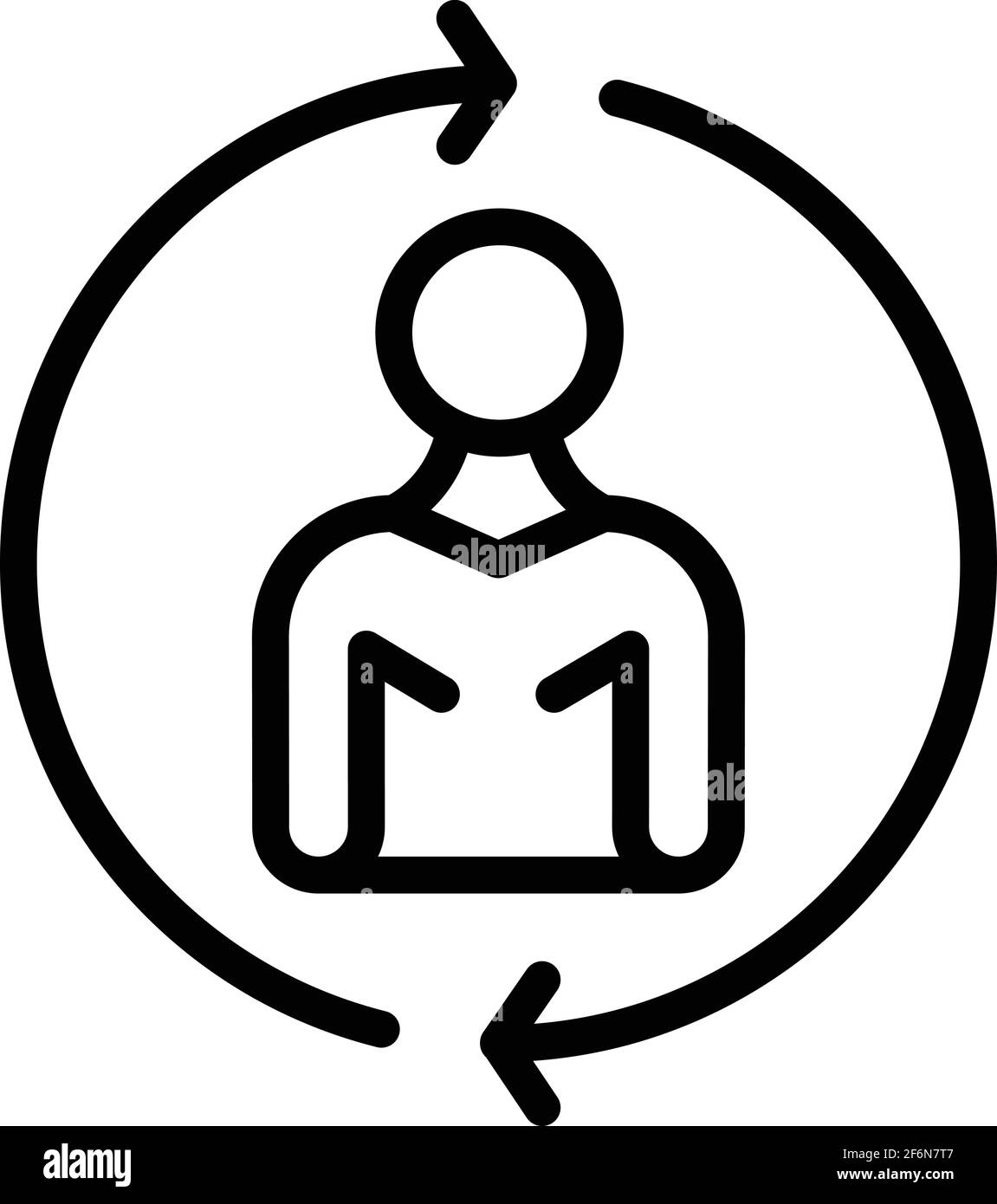 Change manager icon. Outline Change manager vector icon for web design ...