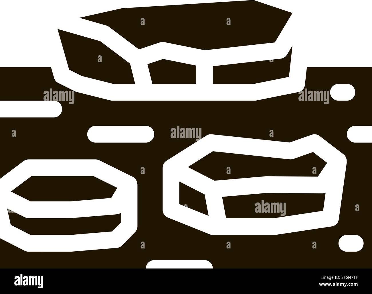 ice on water icon Vector Glyph Illustration Stock Vector Image & Art ...