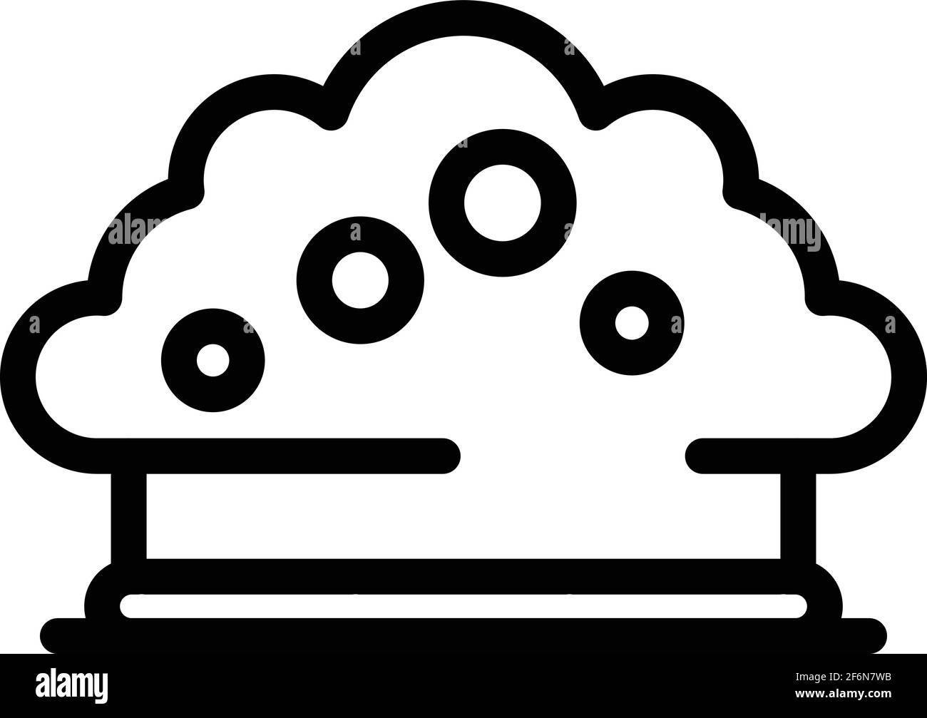 Garden bush icon. Outline Garden bush vector icon for web design ...