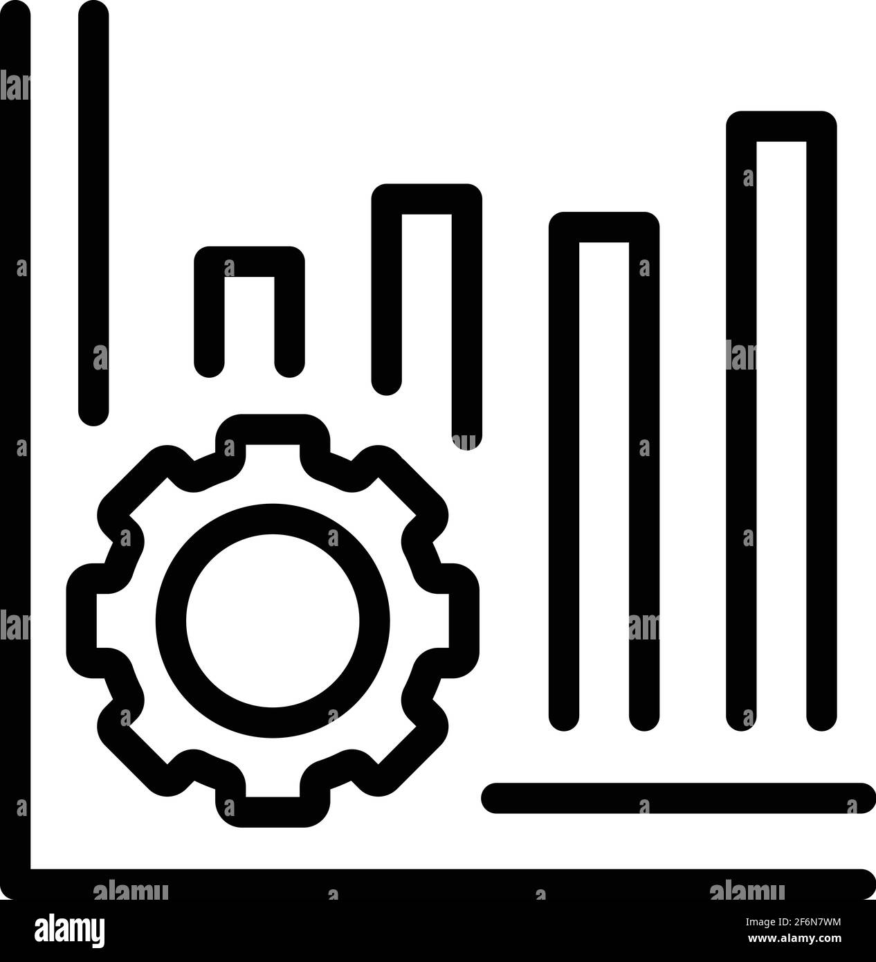 Finance graph icon. Outline Finance graph vector icon for web design ...