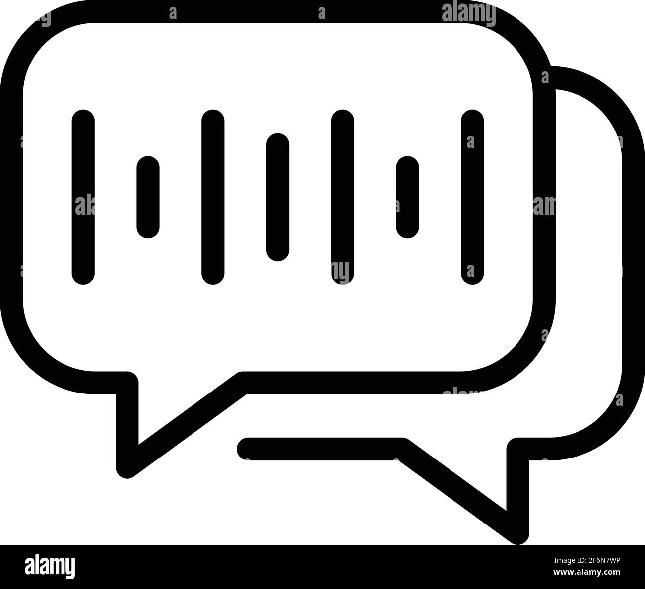 Company work chat icon. Outline Company work chat vector icon for web ...
