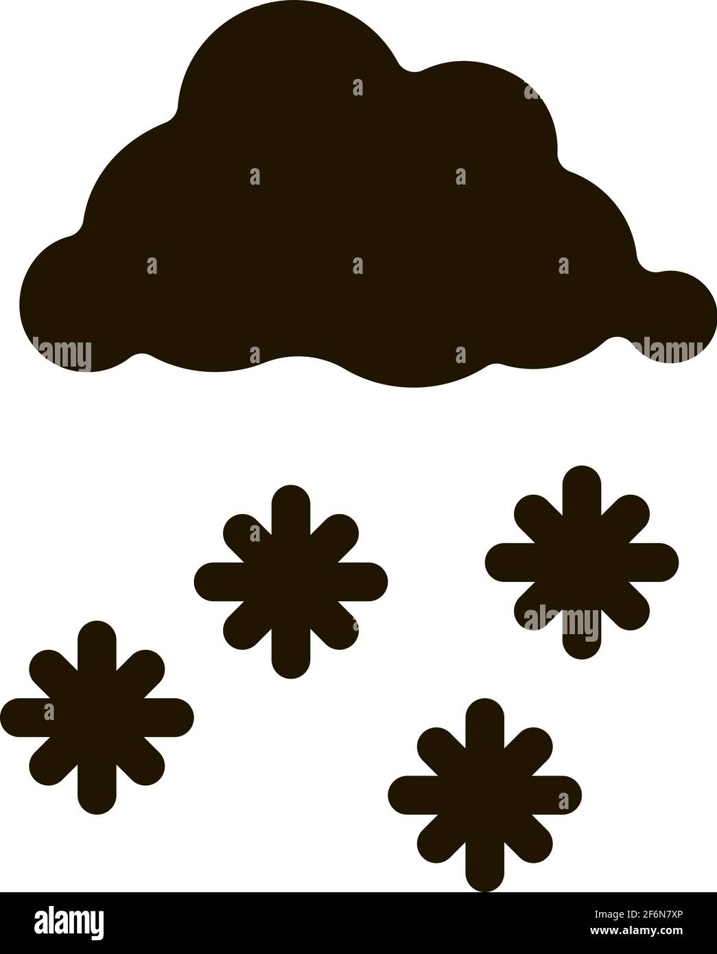 snow weather icon vector symbol illustration Stock Vector Image & Art ...