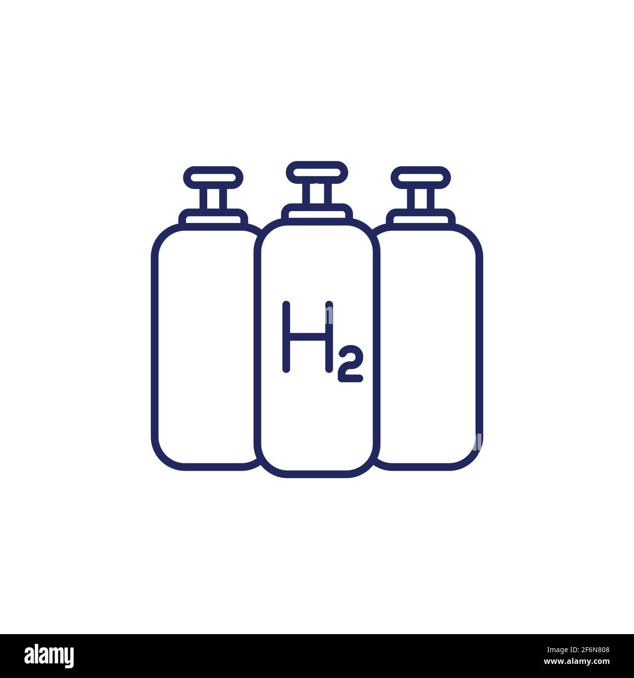 hydrogen tanks line icon, vector Stock Vector Image & Art - Alamy
