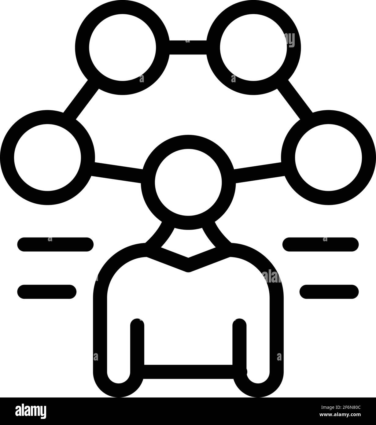 Human integrity icon. Outline human integrity vector icon for web ...