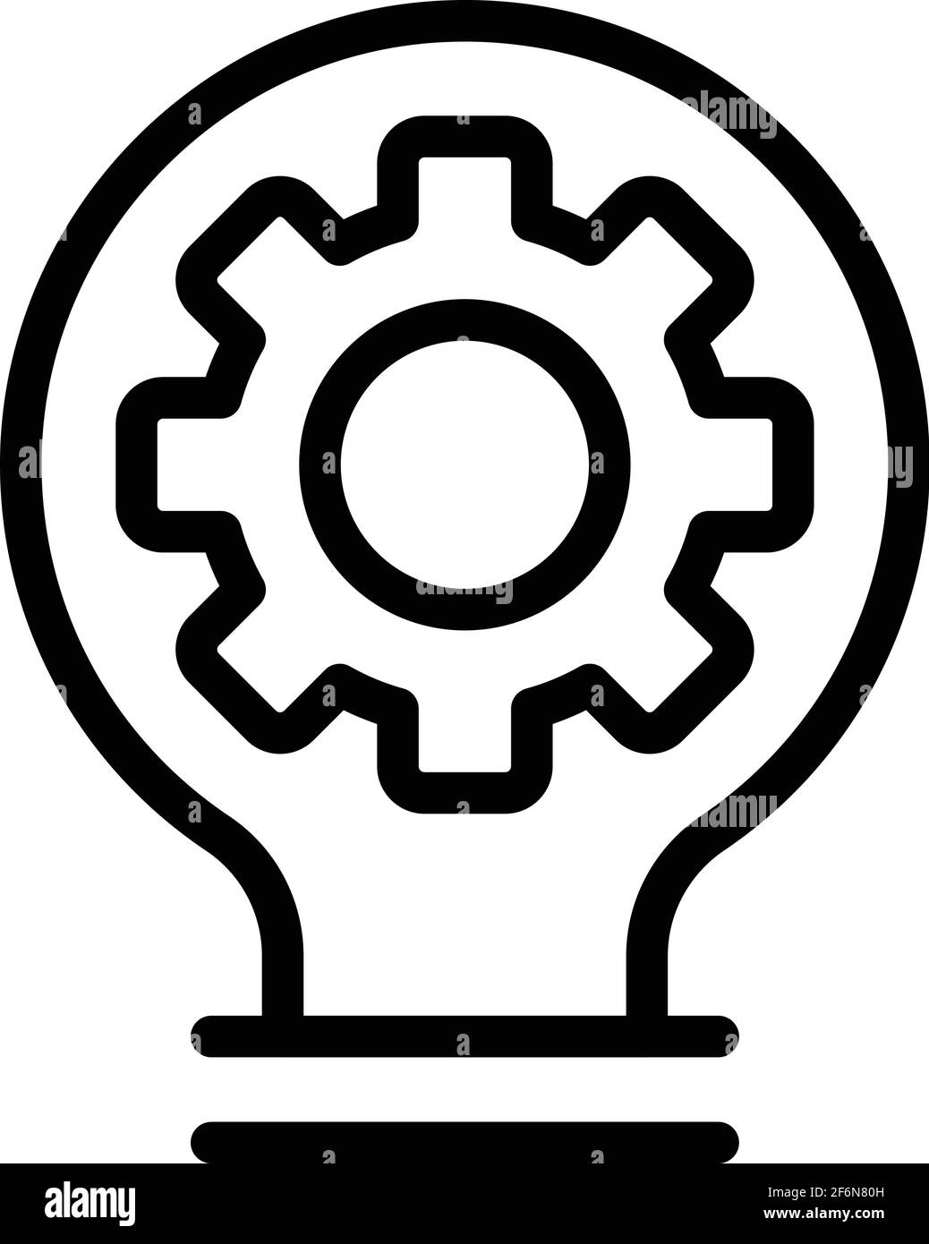 Creativity icon. Outline creativity vector icon for web design isolated ...
