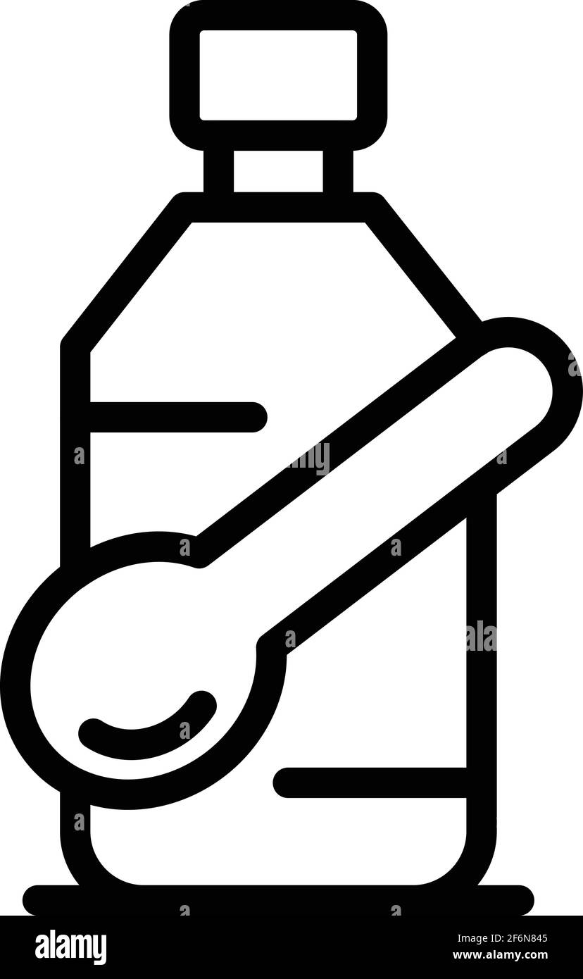 Medical syrup icon. Outline medical syrupvector icon for web design ...