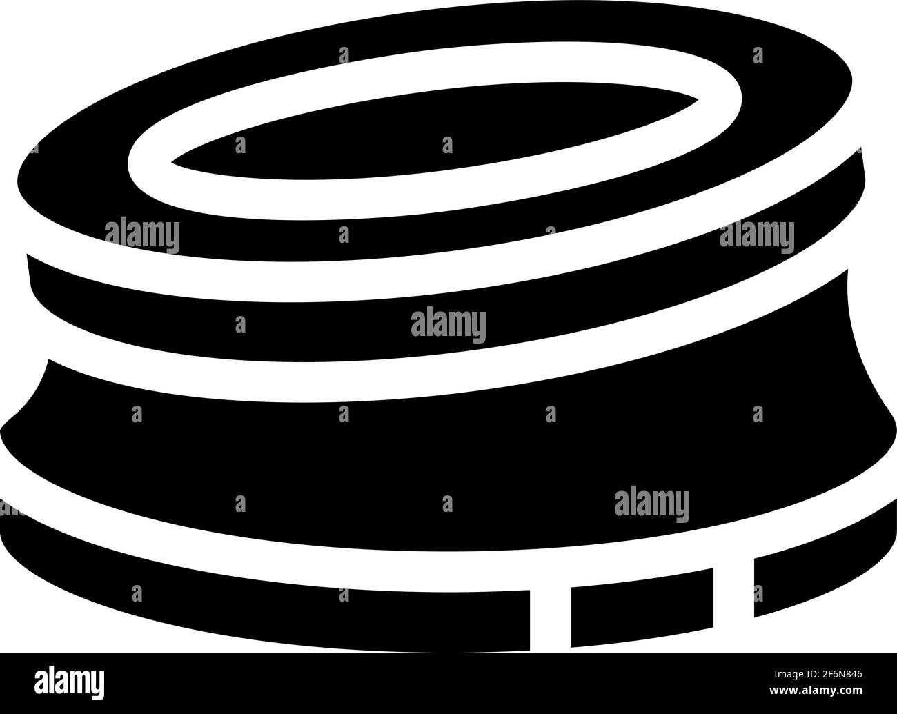 bump stop karting track icon vector glyph illustration Stock Vector ...