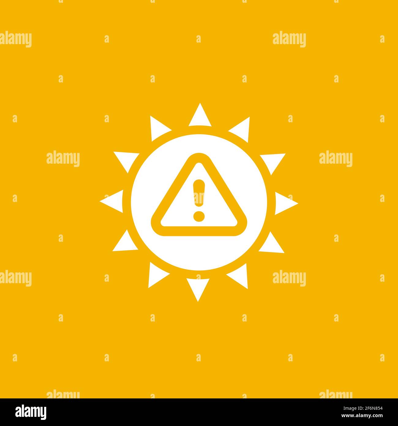 UV radiation warning icon, vector Stock Vector Image & Art - Alamy