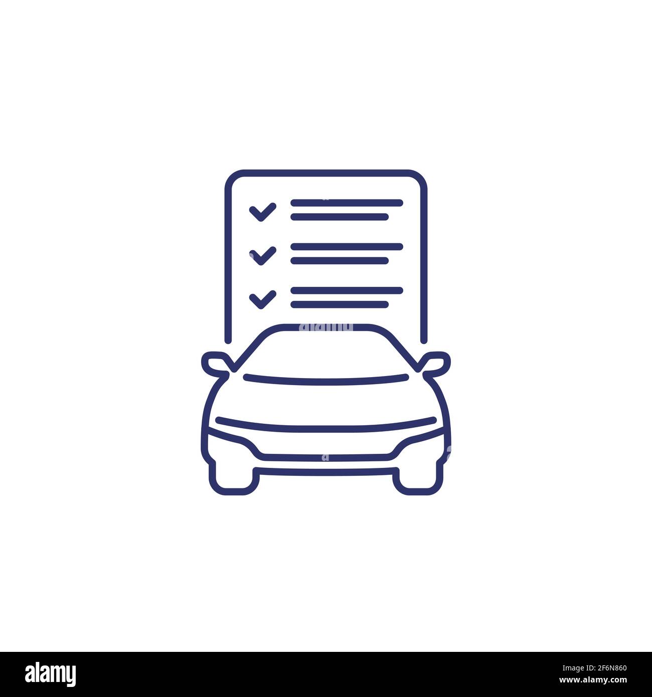 Auto mechanic car checklist Stock Vector Images - Alamy