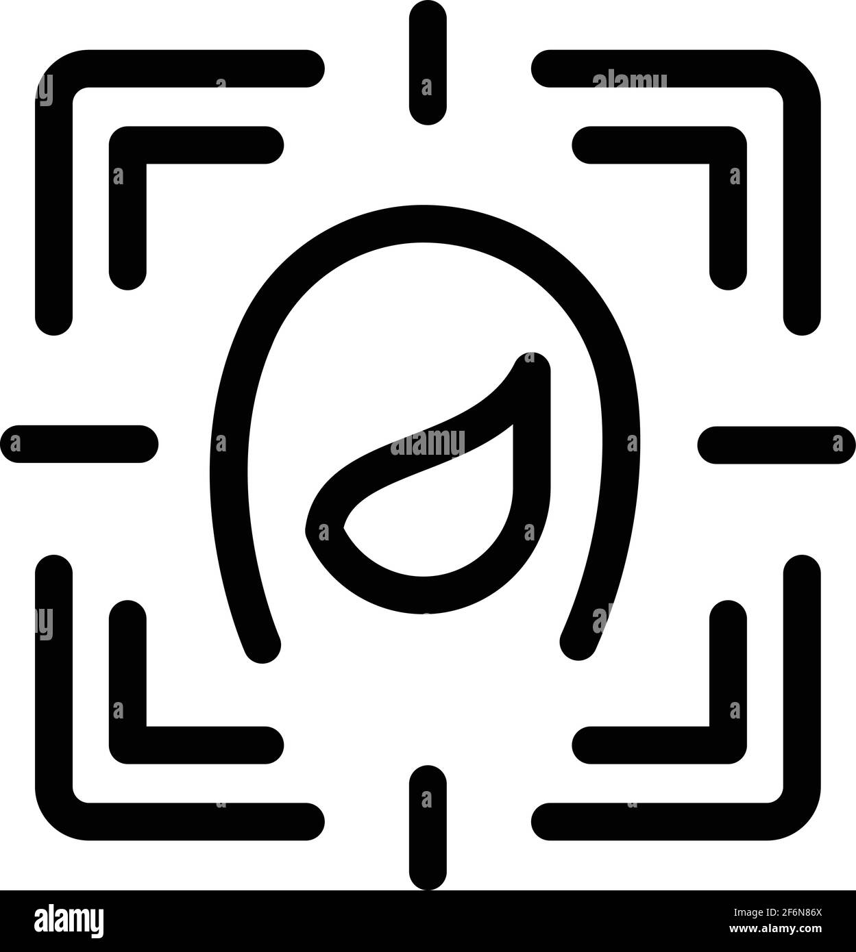 Target user icon. Outline target user vector icon for web design ...