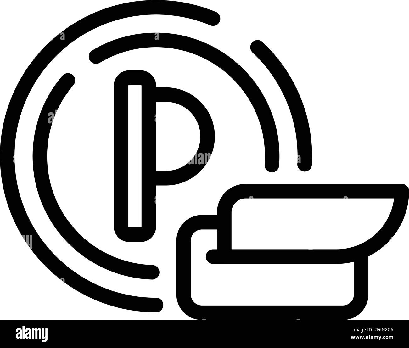 Parking fee icon. Outline parking fee vector icon for web design ...