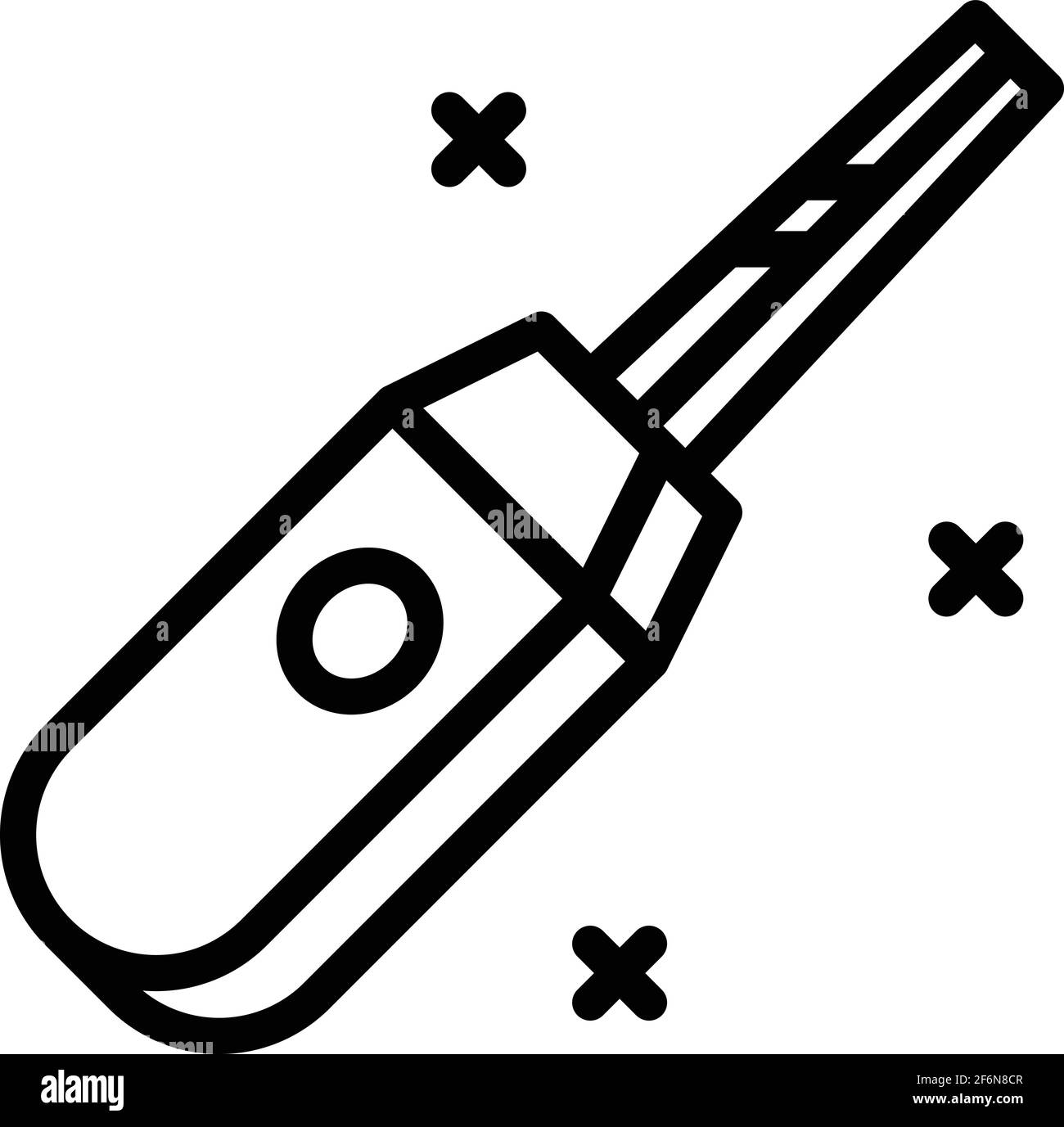 Covid test key icon. Outline Covid test key vector icon for web design ...