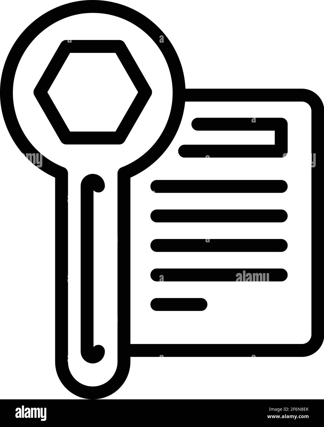 Technical guide icon. Outline technical guide vector icon for web ...