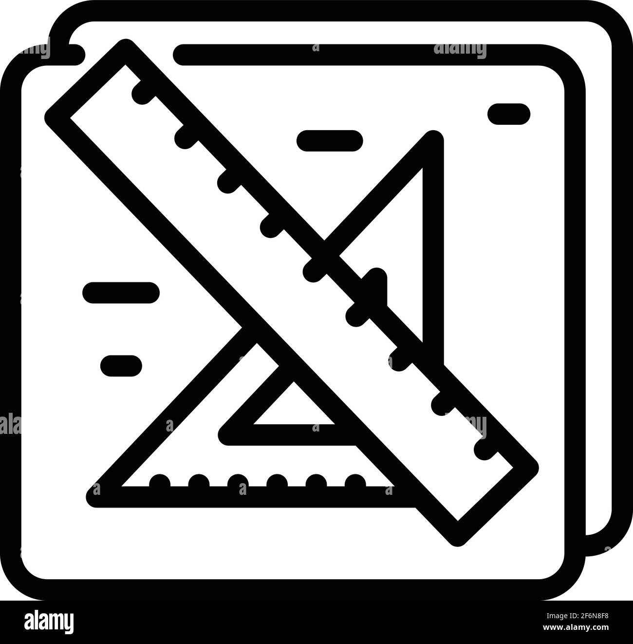 Architect information icon. Outline architect information vector icon ...