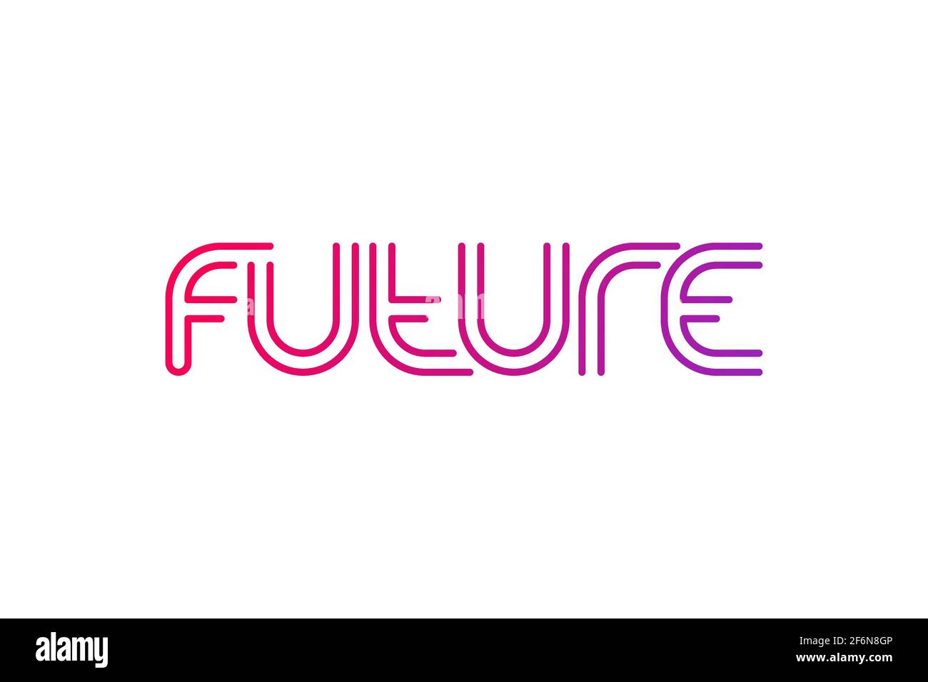 Future vector logo, line design with gradient Stock Vector Image & Art ...