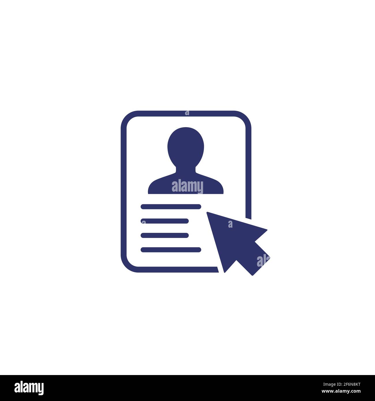 account icon on white, vector Stock Vector Image & Art - Alamy
