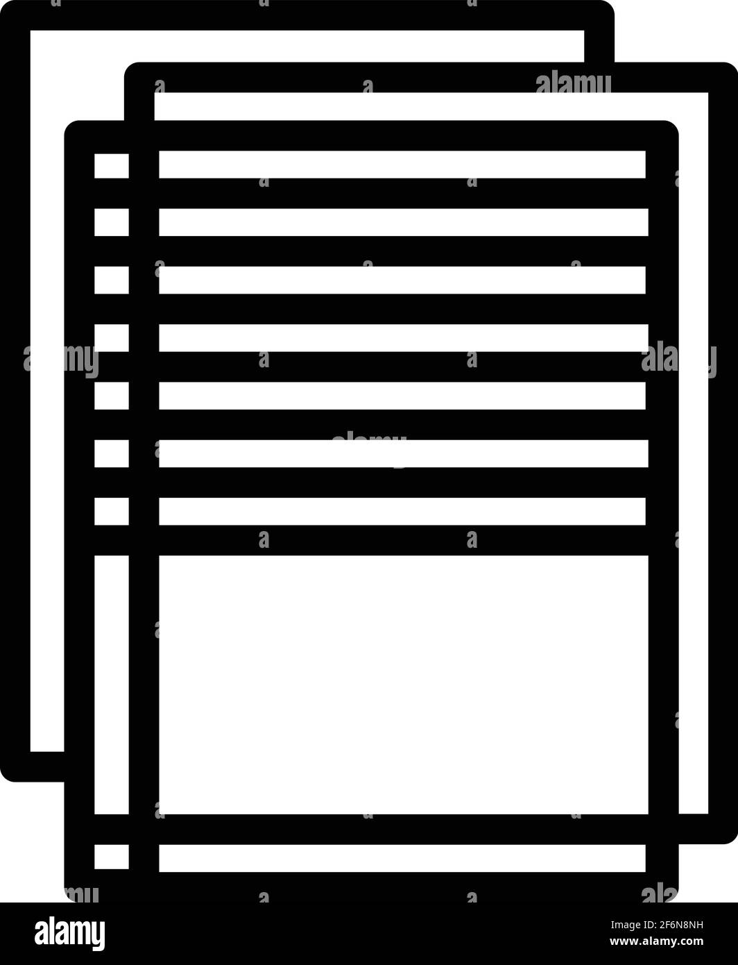 Database sheet icon. Outline database sheet vector icon for web design ...