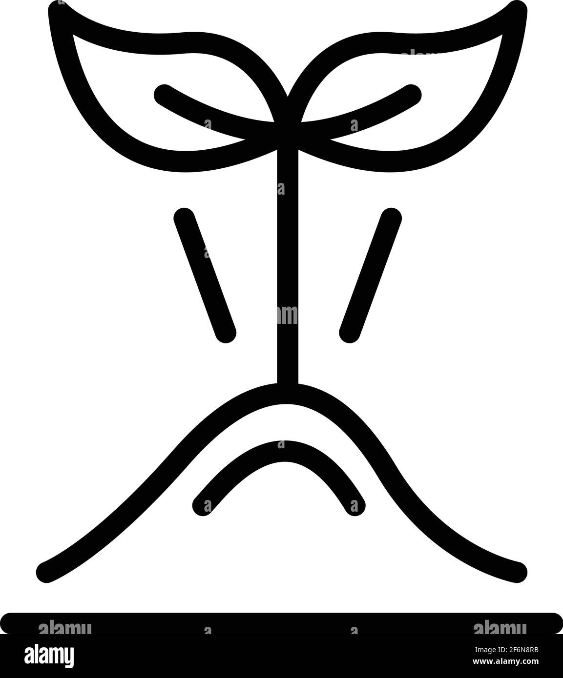 Idea Plant Grow Icon Outline Idea Plant Grow Vector Icon For Web