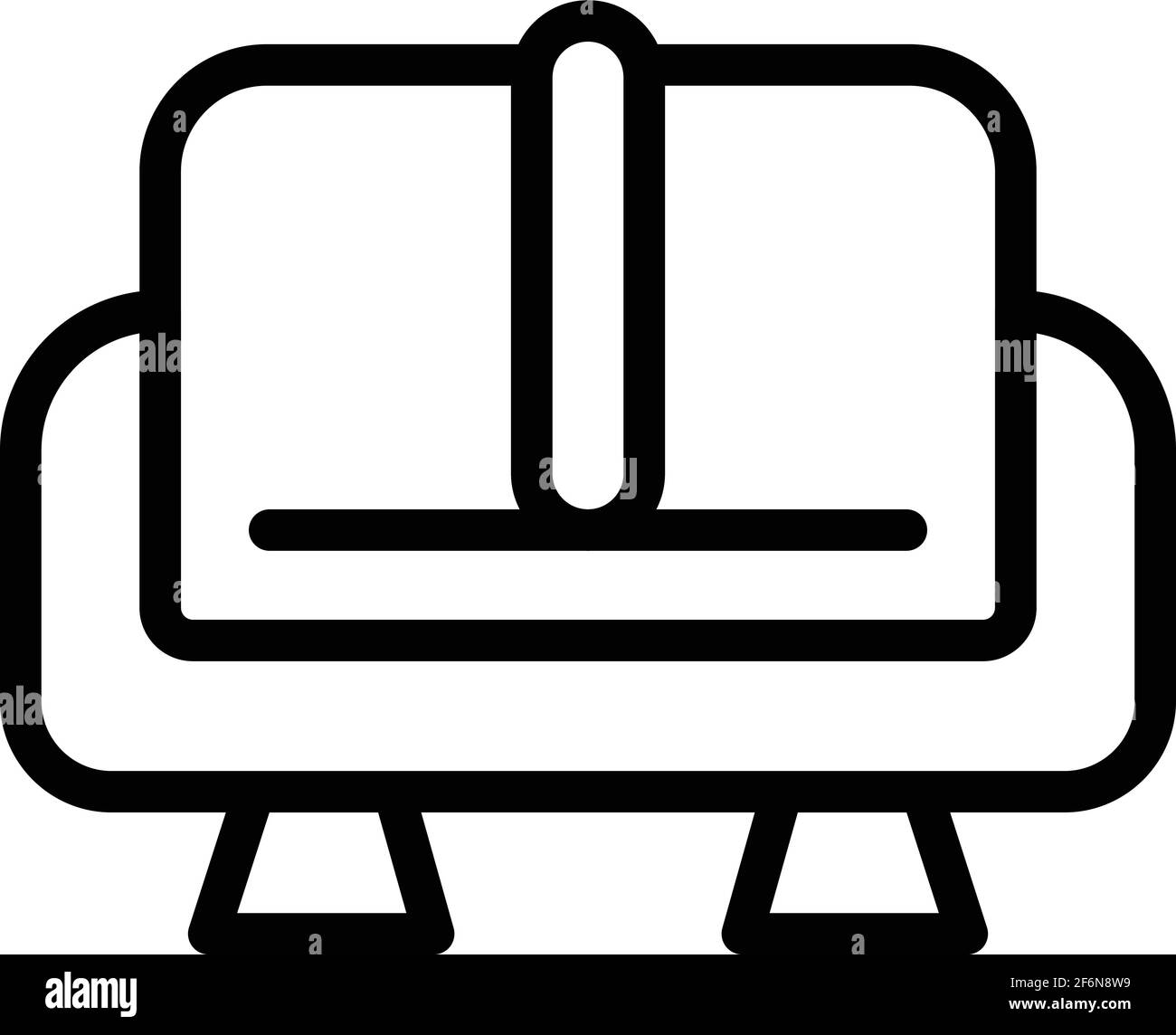 Lounge rest sofa icon. Outline lounge rest sofa vector icon for web ...