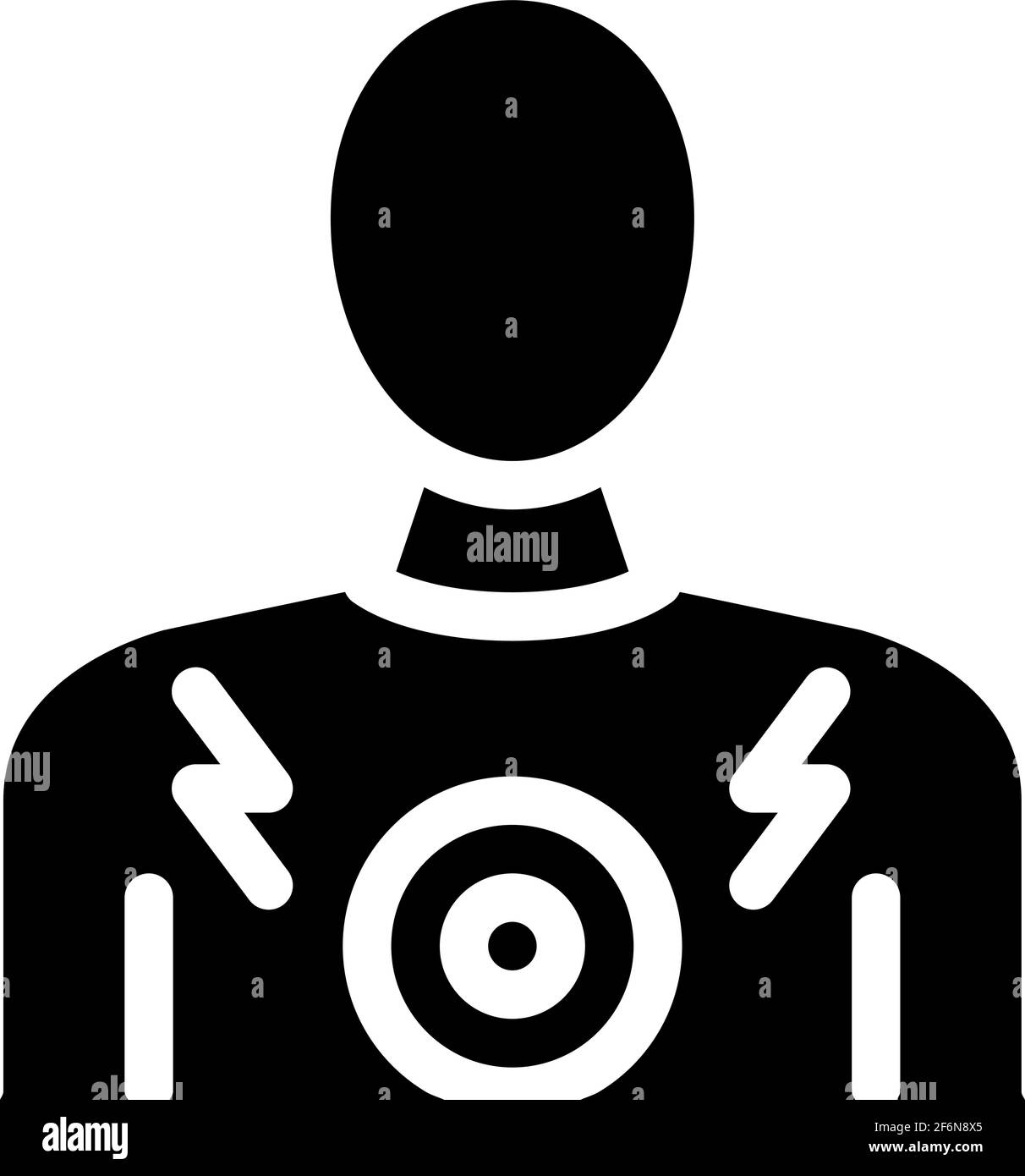 lungs disease and pain icon vector glyph illustration Stock Vector ...