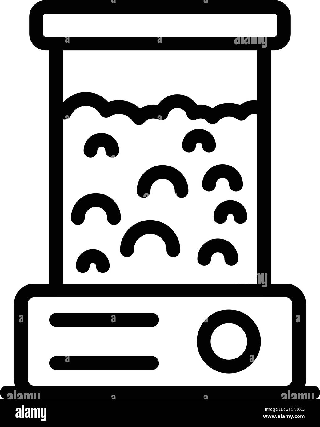 Popcorn snack machine icon. Outline popcorn snack machine vector icon ...