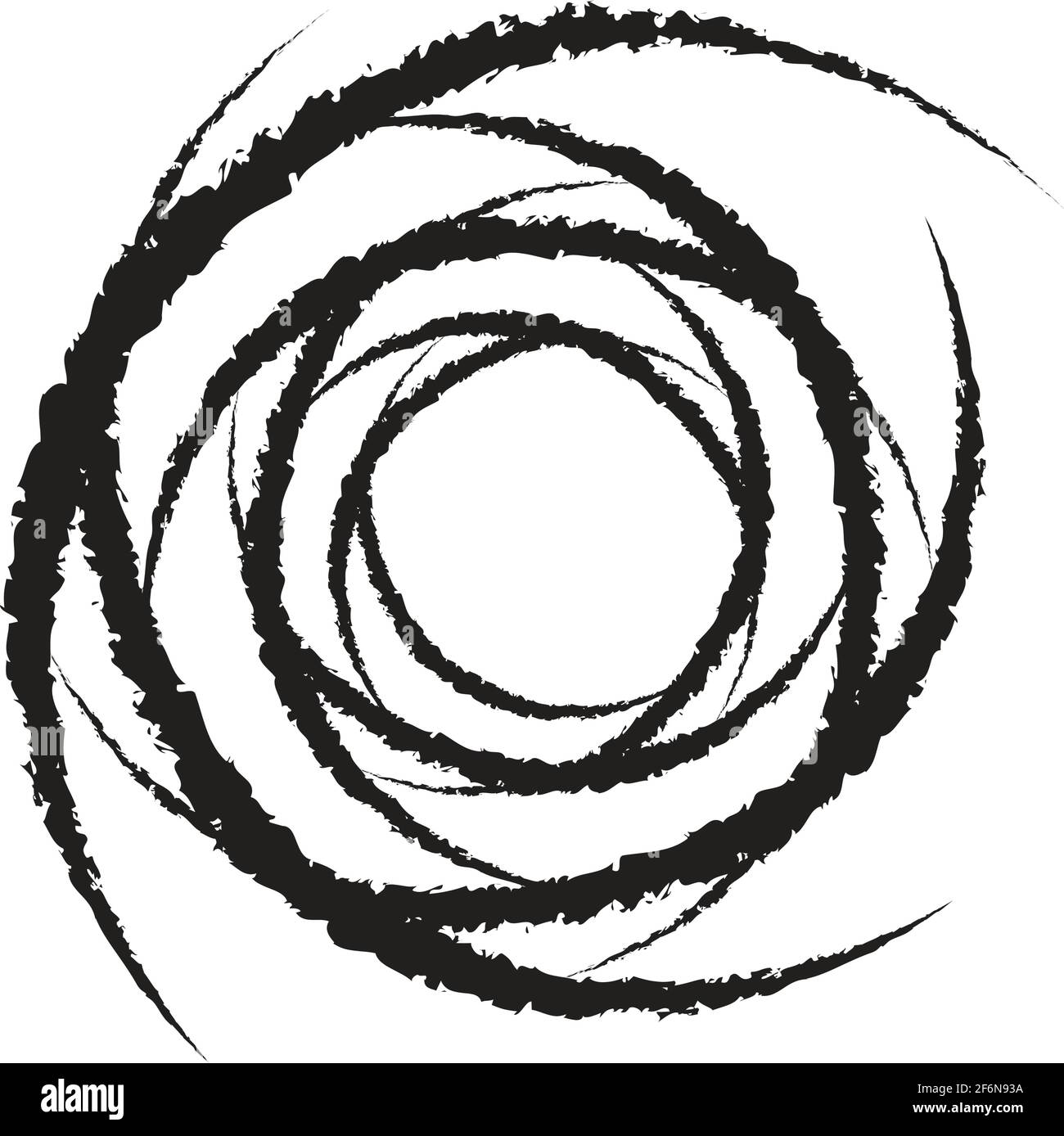 Harsh, textured, grungy symbol, icon. Random intersected textured lines ...