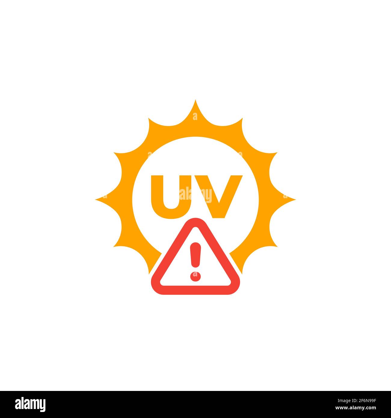 UV radiation warning icon, high level sign Stock Vector Image & Art - Alamy