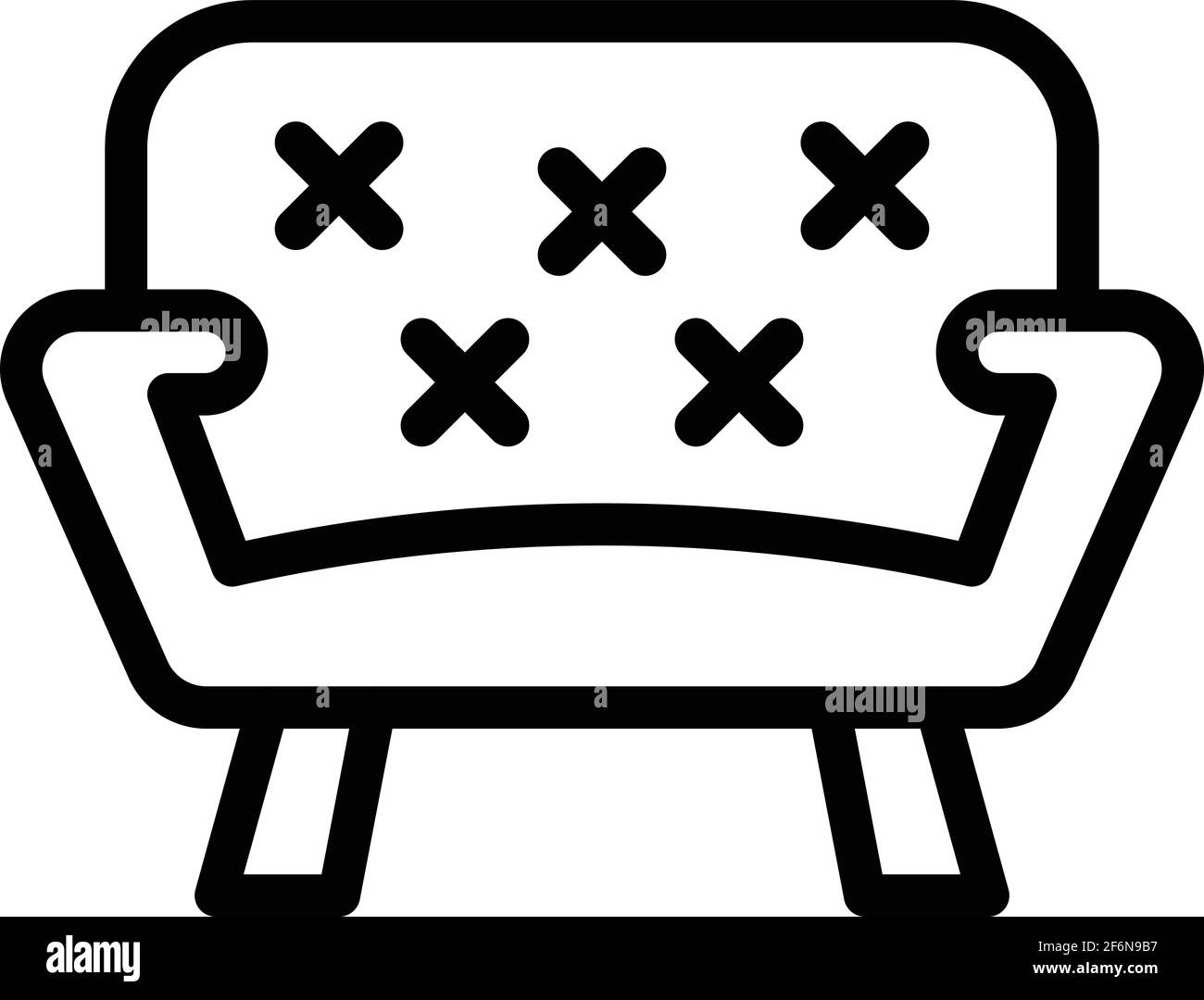 Lounge area icon. Outline lounge area vector icon for web design ...