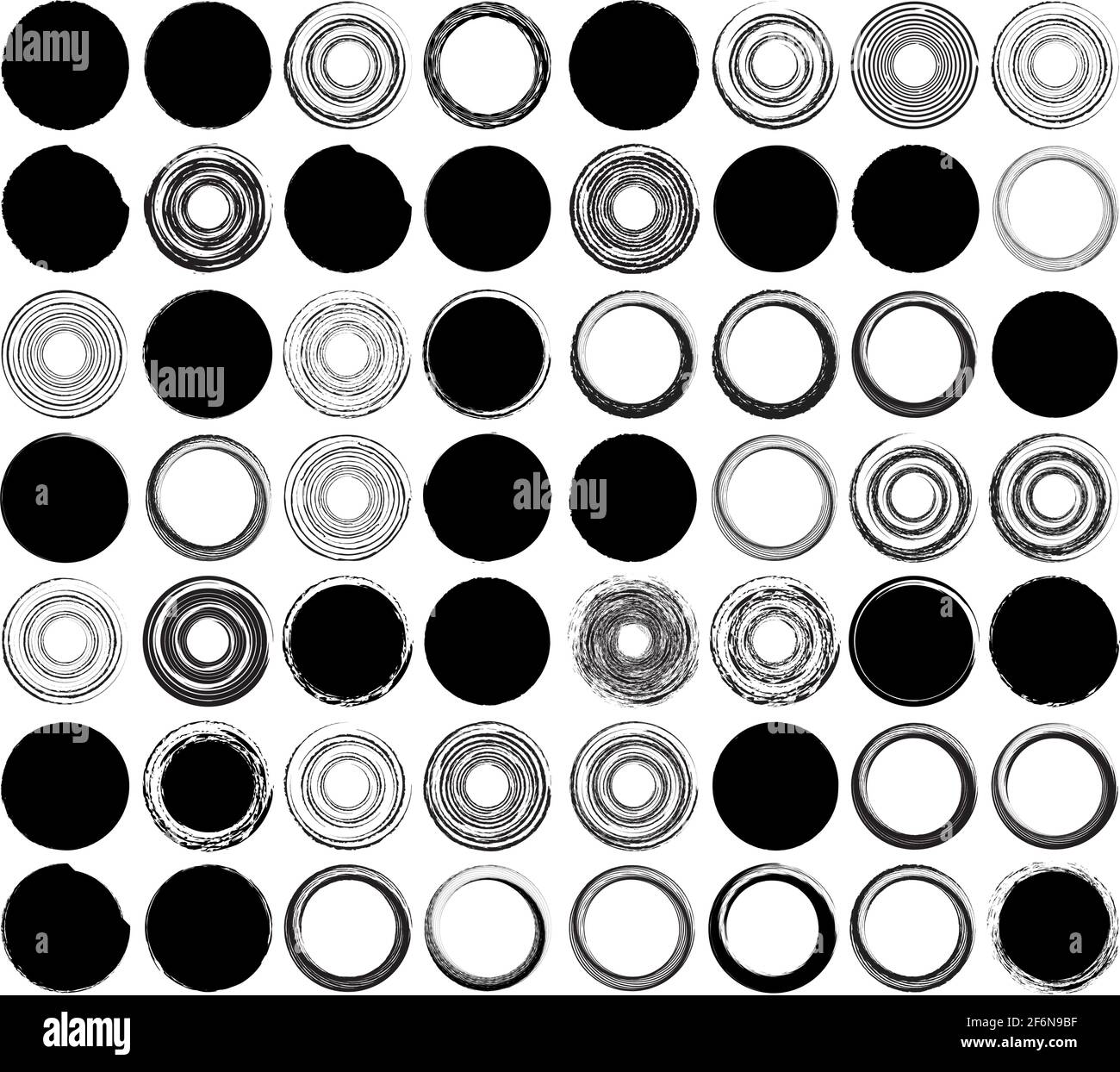 Inkblot, stain grungy, grunge circle. Smudge, smear effect paint ...