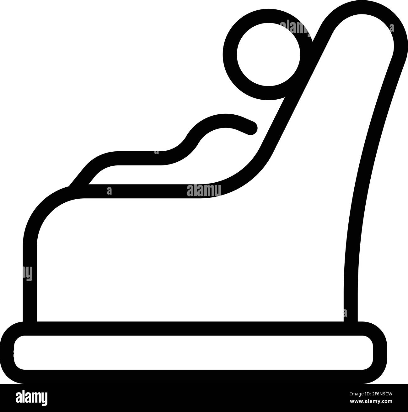 Human lounge icon. Outline human lounge vector icon for web design ...