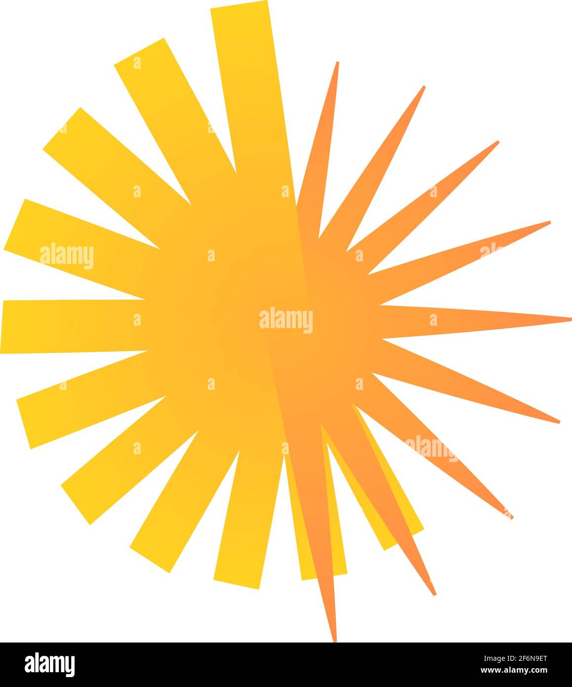 Random radial, radiating circular lines burst effect. Abstract ...
