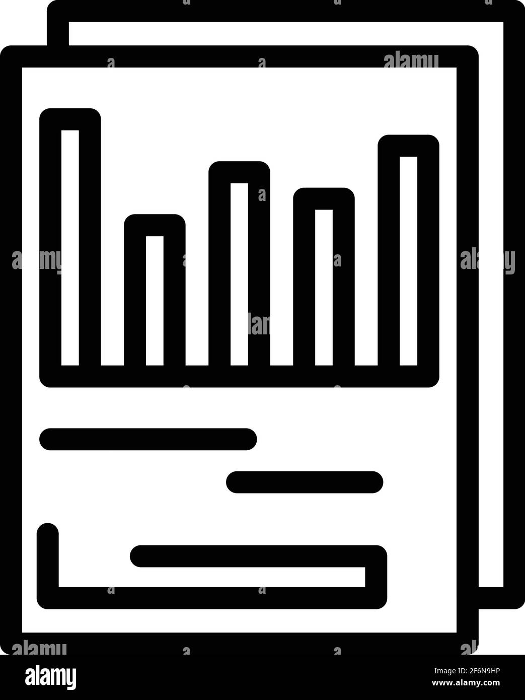 Technical report icon. Outline technical report vector icon for web ...